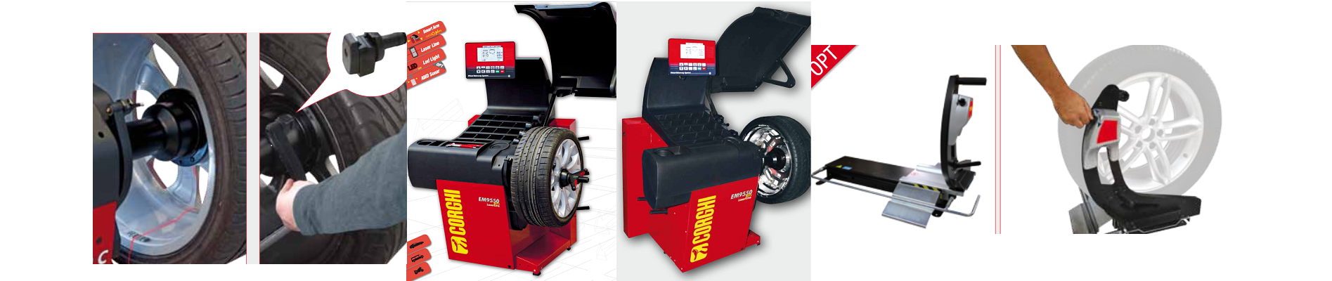 Equindus - Corghi - EM 9550C Plus LaserLine